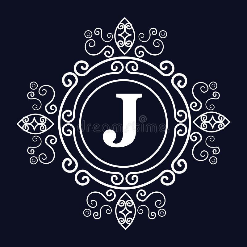 Monogram background design stock illustration. Illustration of graceful ...