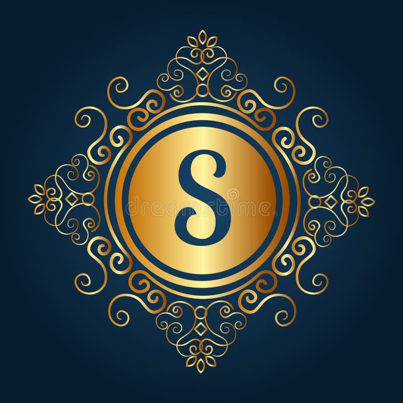 Monogram background design stock illustration. Illustration of stylish ...