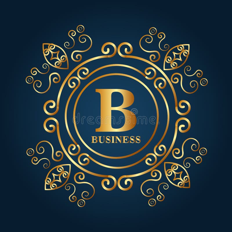 Monogram background design stock illustration. Illustration of template ...