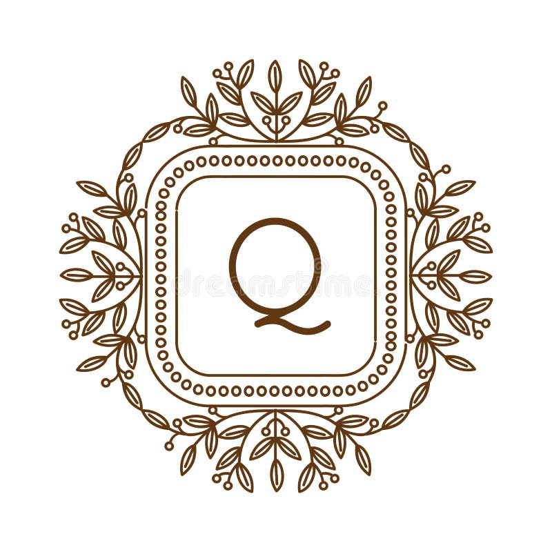 Monogram bage logo vector stock vector. Illustration of ornament - 74028421