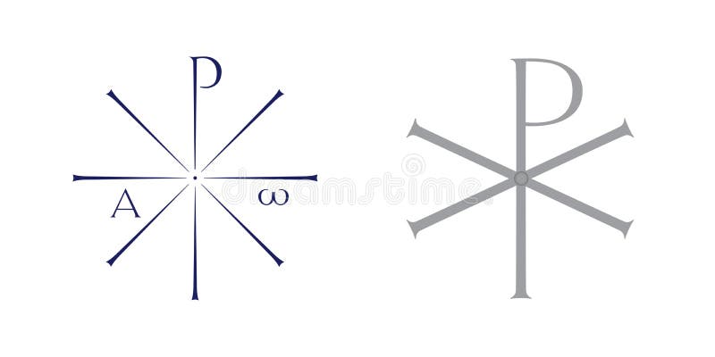 Monogram of Christ symbol stock illustration. Illustration of faith ...
