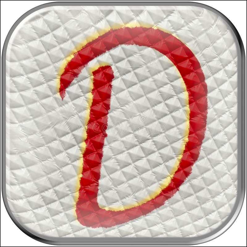 Monogram D on a quilt stock illustration. Illustration of font - 221649572