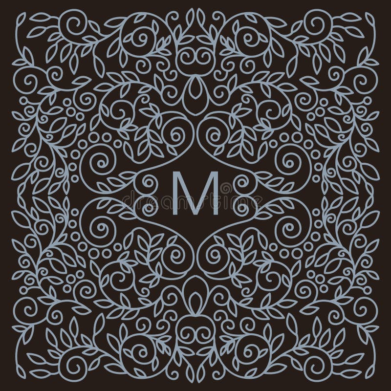 Monogram Design Element stock vector. Illustration of invitation - 51817405