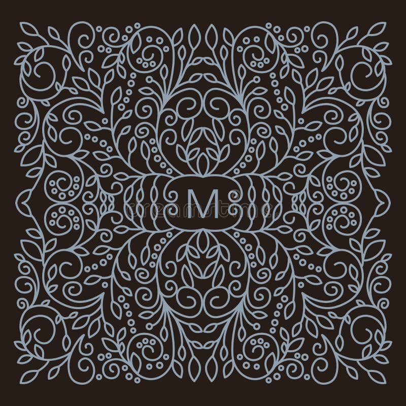 Monogram Design Element stock vector. Illustration of copy - 51817445