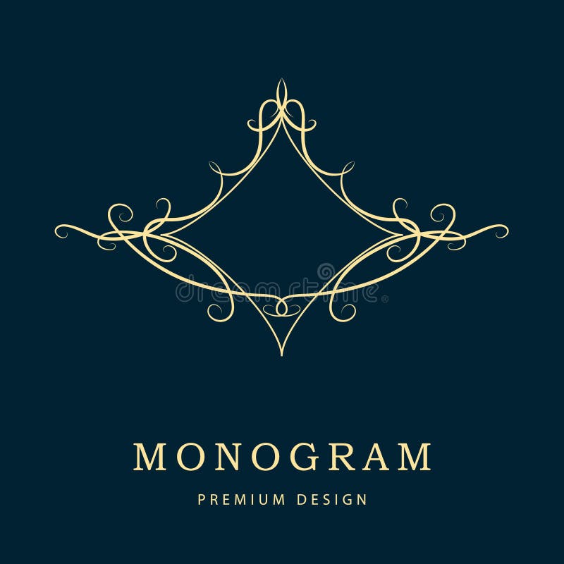 Monogram Design Elements, Graceful Template. Elegant Line Art Logo ...