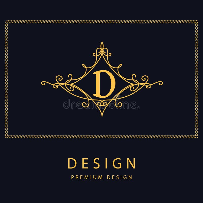 Monogram Design Elements, Graceful Template. Elegant Line Art Logo ...