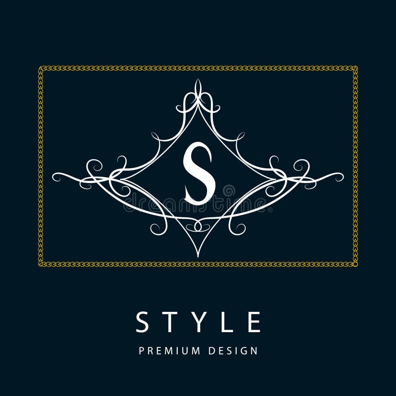 Monogram Design Elements, Graceful Template. Elegant Line Art Logo ...