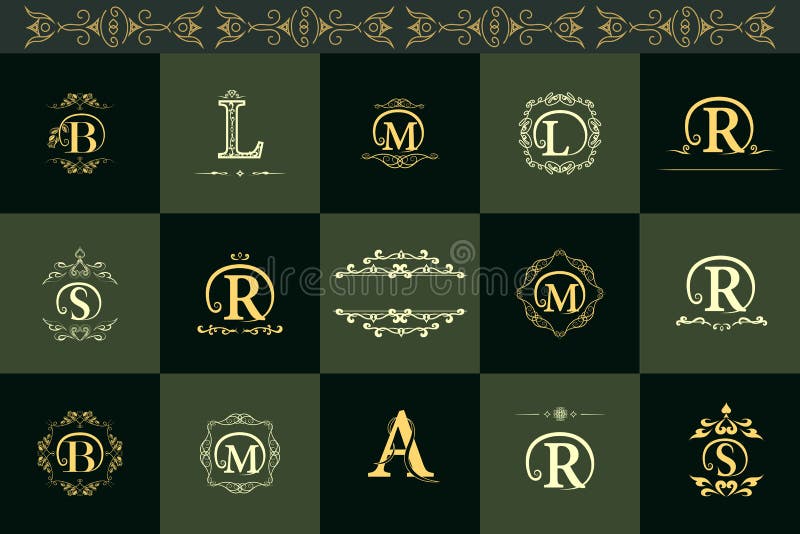 Monogram Design Elements, Graceful Template. Calligraphic Elegant Line ...