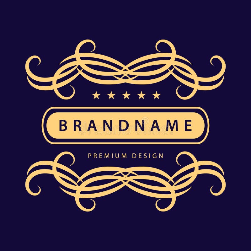 Monogram Design Elements, Graceful Template Stock Vector - Illustration ...