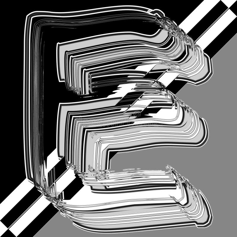 Monogram E shift stock illustration. Illustration of vocal - 218287882