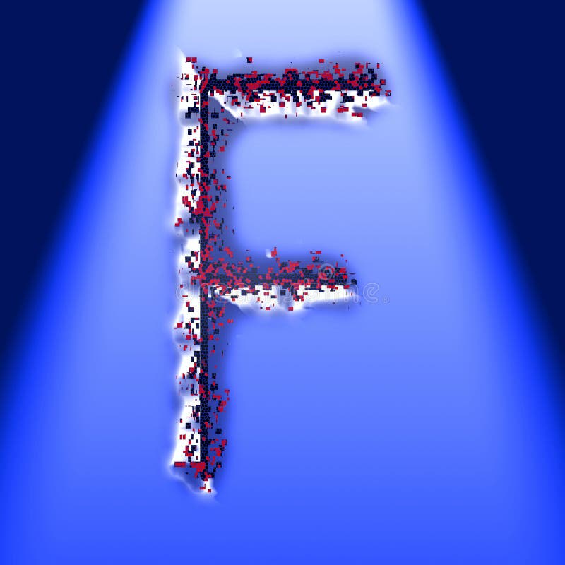 Monogram F on stage stock illustration. Illustration of emblem - 239711874