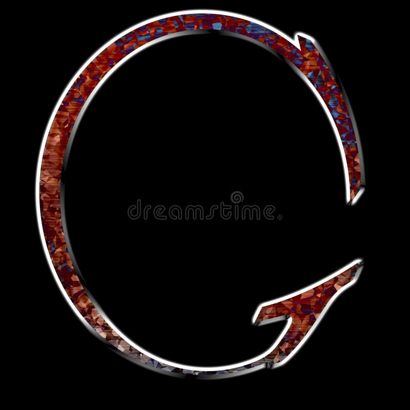 Monogram G Coloured Spangle Stock Illustration - Illustration of ...