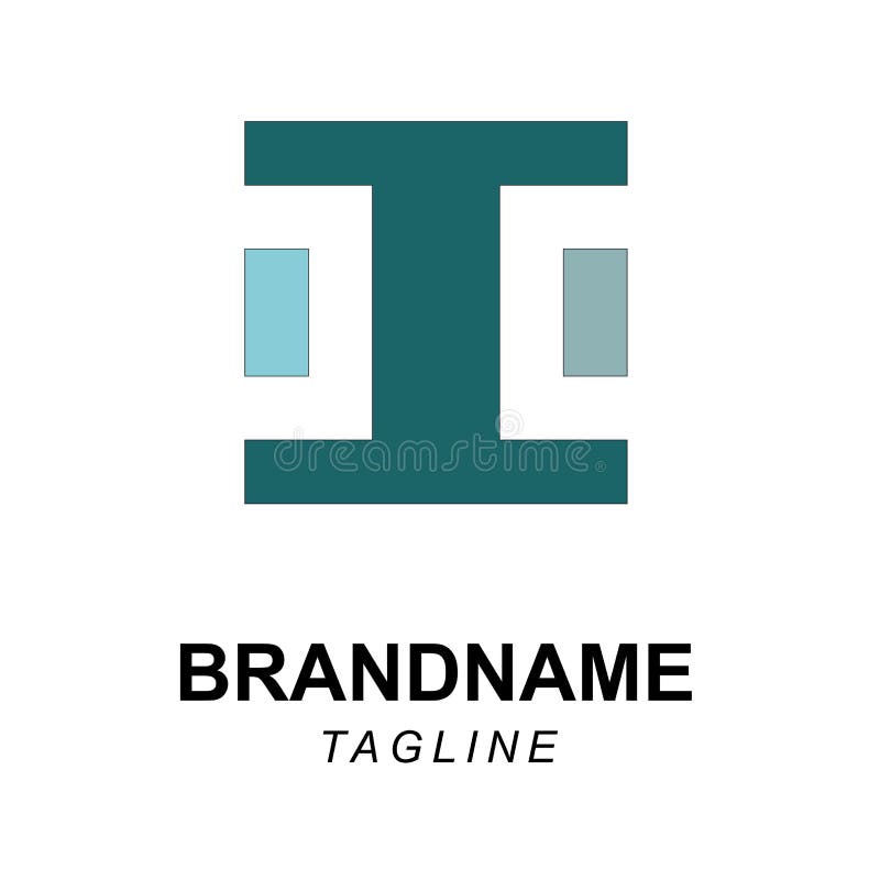 Monogram Geometric Line Art Logo Design in Modern Vector Stock Vector ...