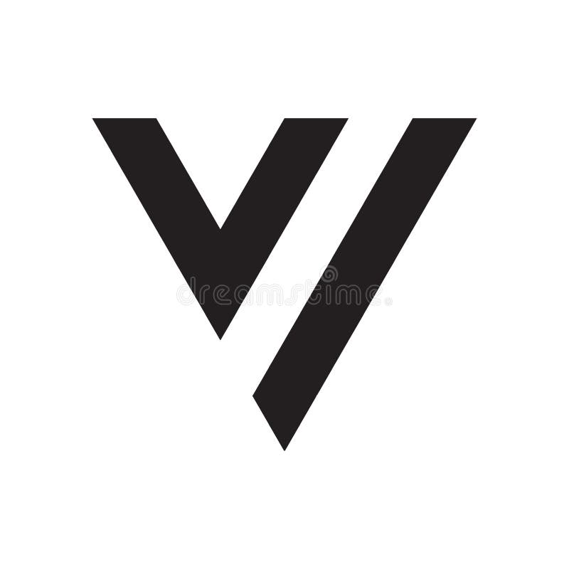 Monogram Initial Letter V Logo Geometric Symbol for Icon or Logo ...