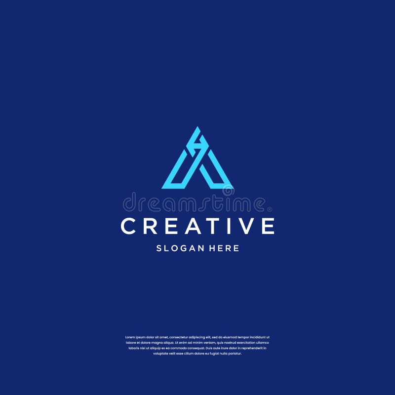 Monogram / Initial a Typography Logo Design Inspiration Vector Stock ...