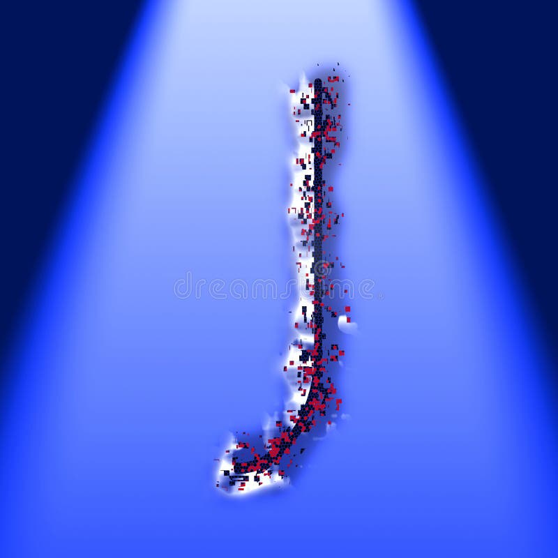 Monogram J on stage stock illustration. Illustration of ornate - 239711706