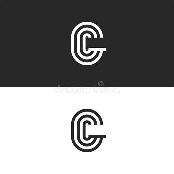 Monogram Letter C Logo CCC Crest Initials Business Card Emblem ...