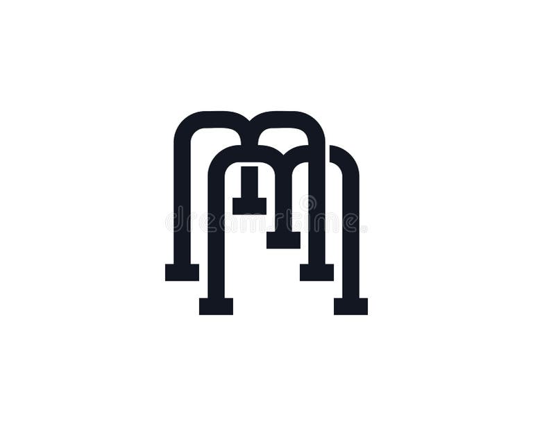 Monogram Letter Icon Logo Design Element Stock Vector - Illustration of ...