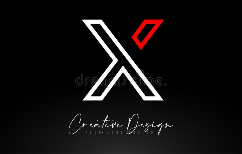 Monogram X Letter Logo Design with Creative Lines Icon Design Vector ...