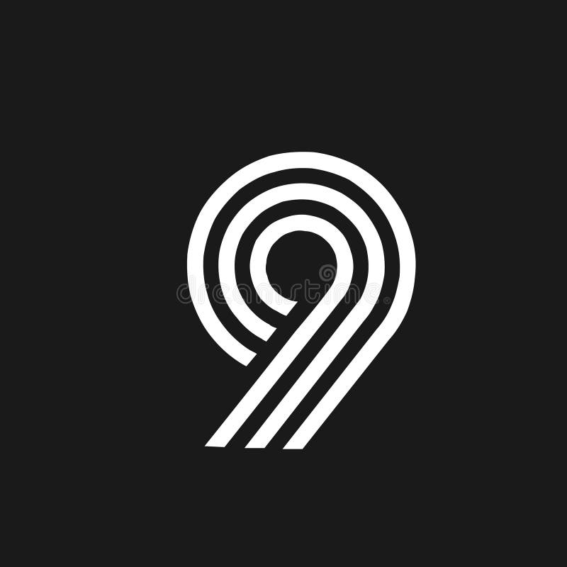 999 Monogram Letter Logo Icon Design Stock Illustration - Illustration ...