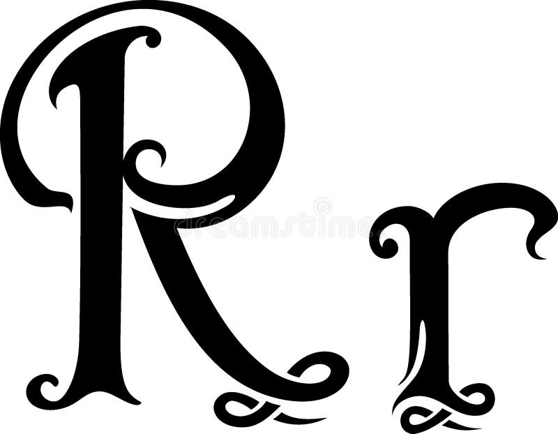Fancy Lowercase Letter R
