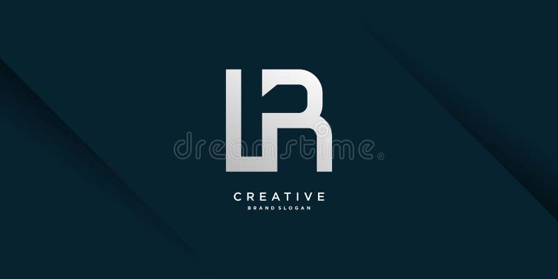 Monogram Letter R Logo with Modern Bold Concept for Initial or Company ...