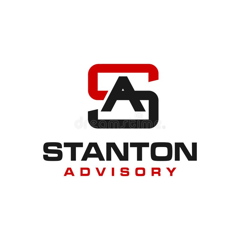 Monogram letter SA logo stock vector. Illustration of beauty - 196390121