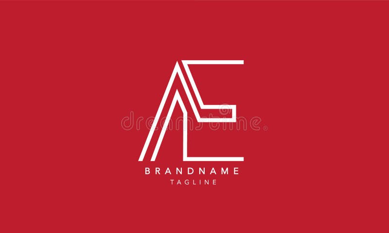Monogram logo AE stock illustration. Illustration of initials - 206215928
