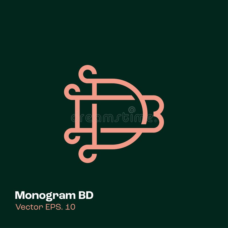 Monogram Bd Stock Illustrations – 1,480 Monogram Bd Stock Illustrations ...