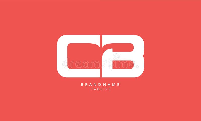 Monogram logo CB stock illustration. Illustration of minimalist - 206216098