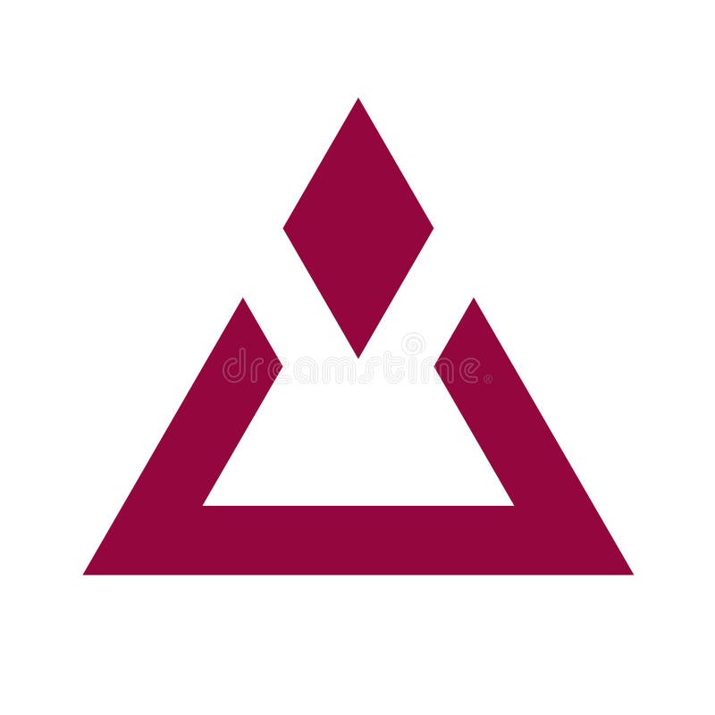 Monogram Logo Triangle Elegant Design Vector Illustration Stock Vector ...