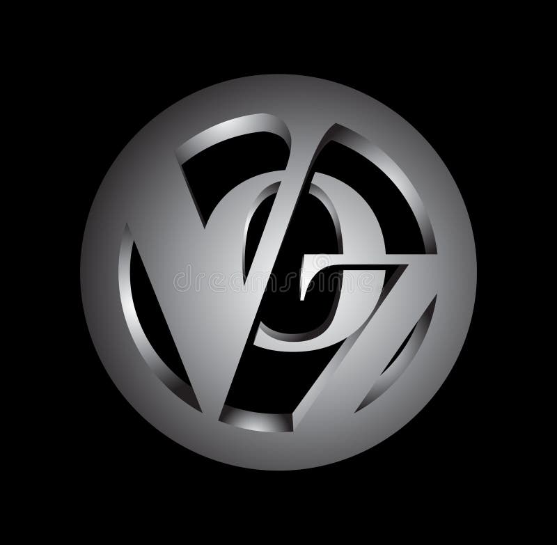 Monogram Logo Initial Letters VOZ Stock Vector - Illustration of ...