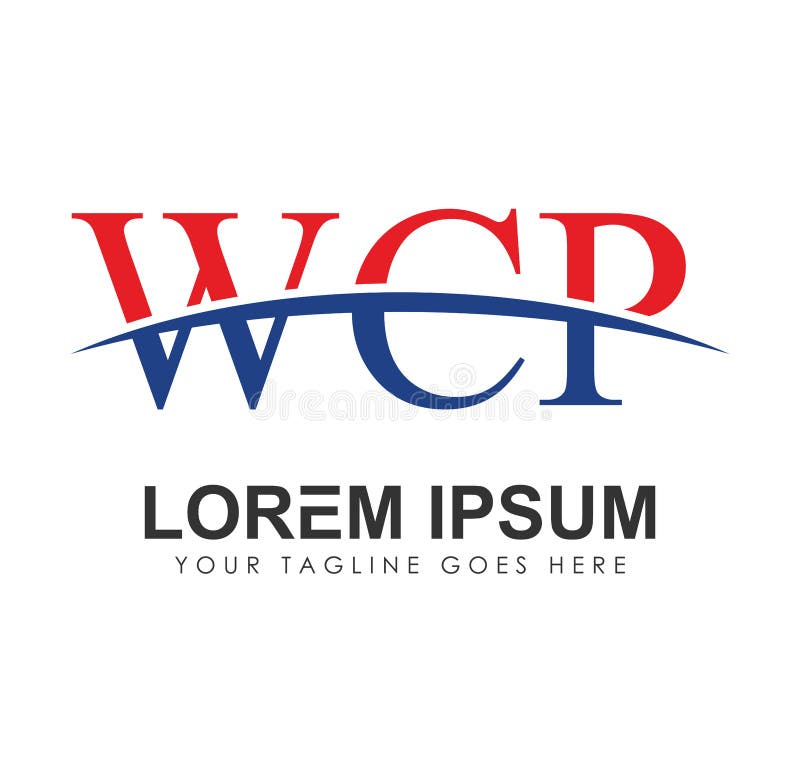 Monogram Logo Initial Letters WCP Stock Vector - Illustration of ...