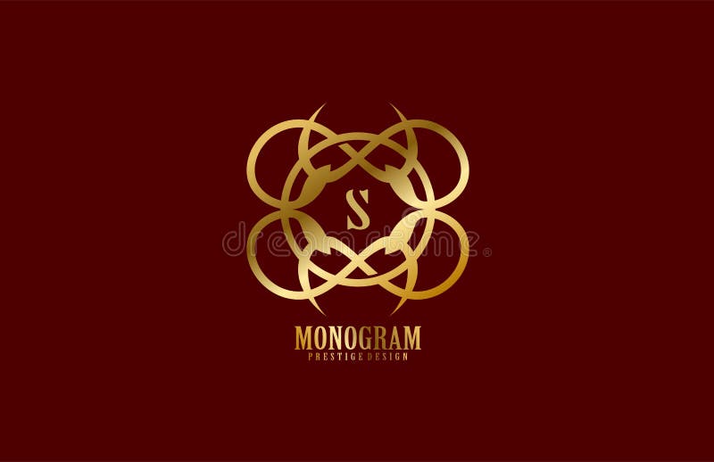Monogram Logo Letter S Unique Stock Illustration - Illustration of ...
