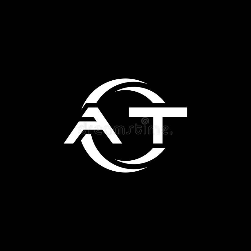 At Logo Monogram Design Template Stock Vector - Illustration of ...