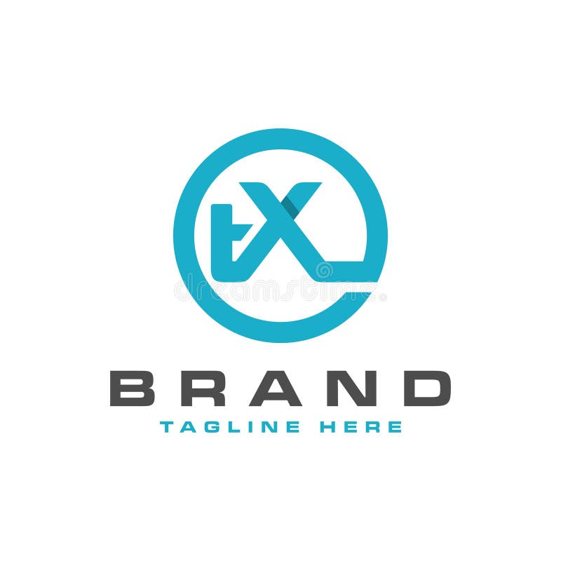 Monogram Logo with Letter Tx Stock Vector - Illustration of letters ...