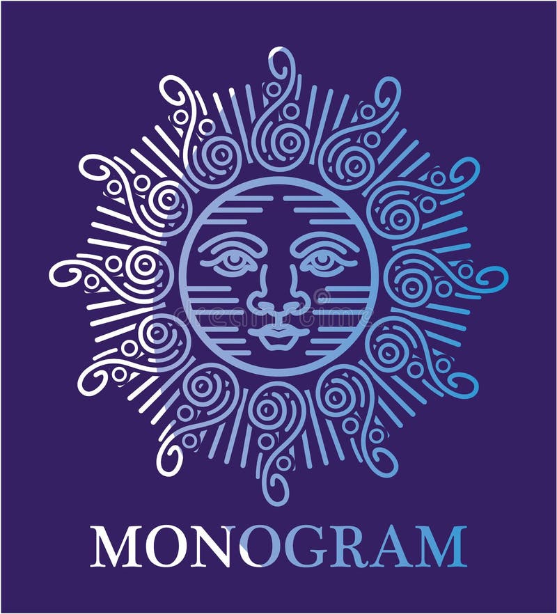 Monogram Logo Vector art stock vector. Illustration of file - 62615410