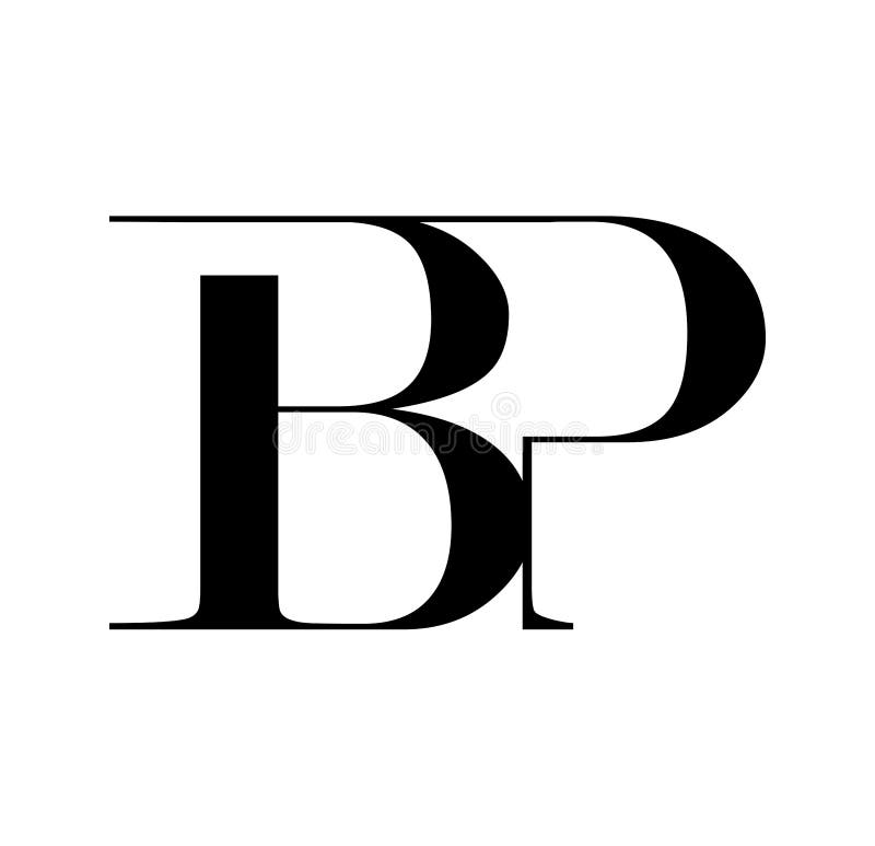 Monogram Logo Vector Initial Letters BP Stock Vector - Illustration of ...