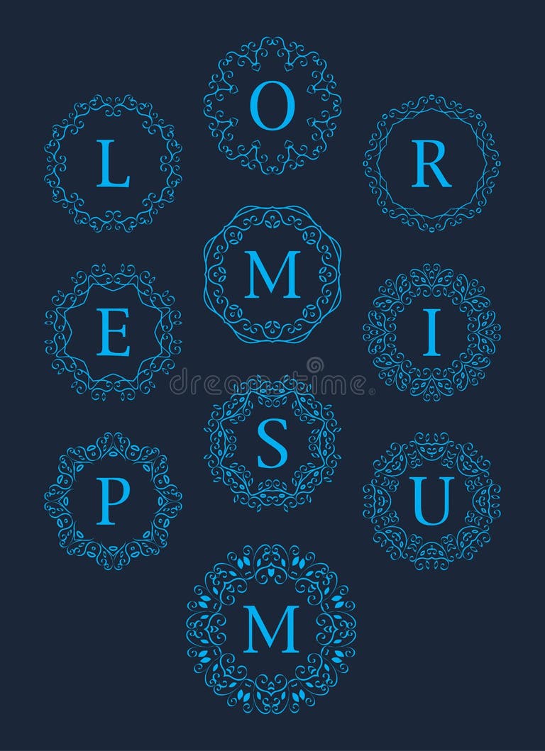 Monogram Logos Stock Illustrations – 287,497 Monogram Logos Stock ...