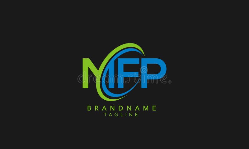 Monogram MFP stock vector. Illustration of mfpvector - 206215269