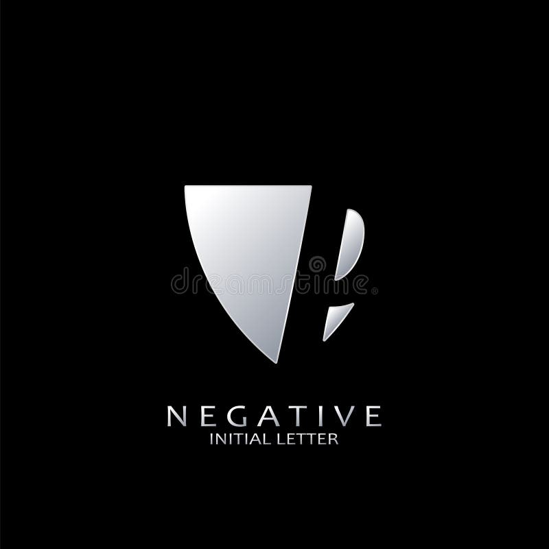 Monogram Negative Space Initial Letter D Logo for Technology Business ...