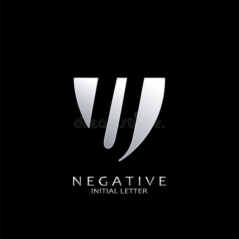 Monogram Negative Space Initial Letter U Logo for Technology Business ...