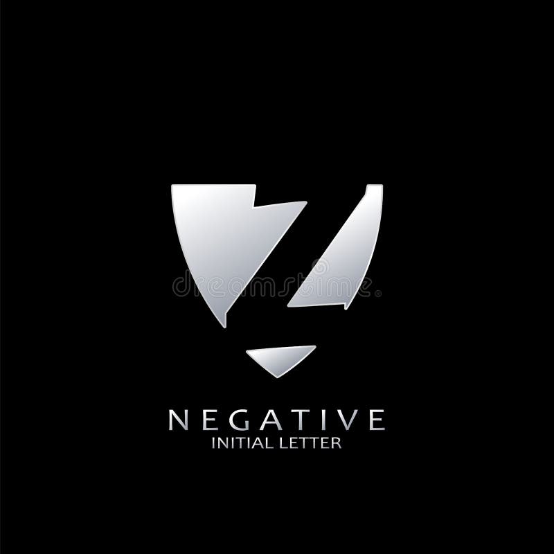 Monogram Negative Space Initial Letter Z Logo for Technology Business ...