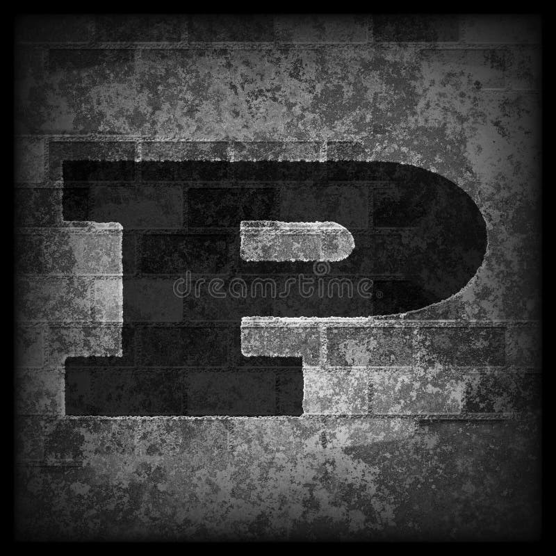 Monogram P street art stock illustration. Illustration of arts - 241131428