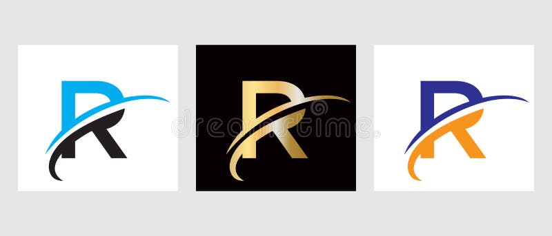 Monogram R Letter Logotype Symbol. Letter R Logo Design Stock Vector ...