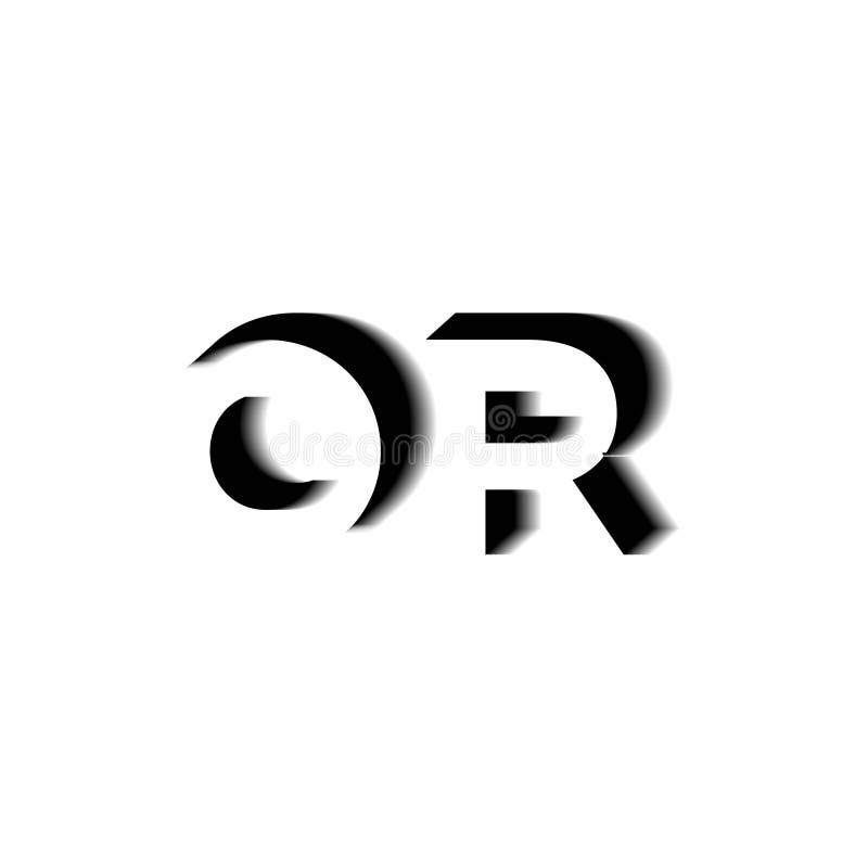 Or Monogram Shadow Shape Style Stock Vector - Illustration of corporate ...