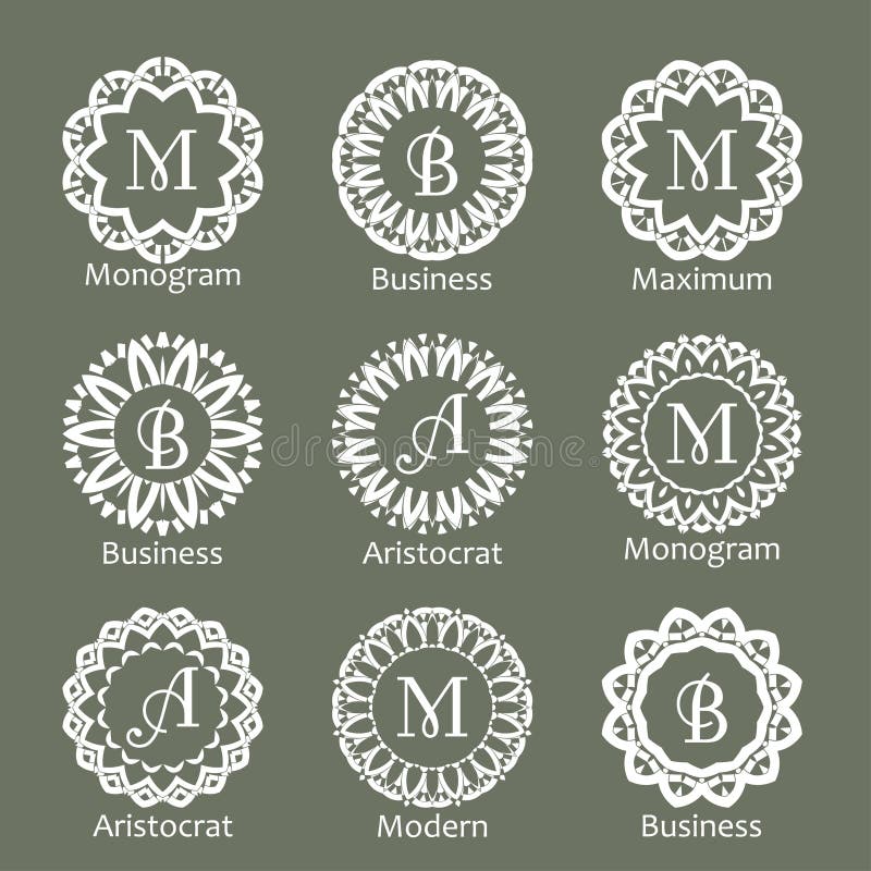 Monogram Template. Elegant Design for Identity Style. Vector Monogram ...