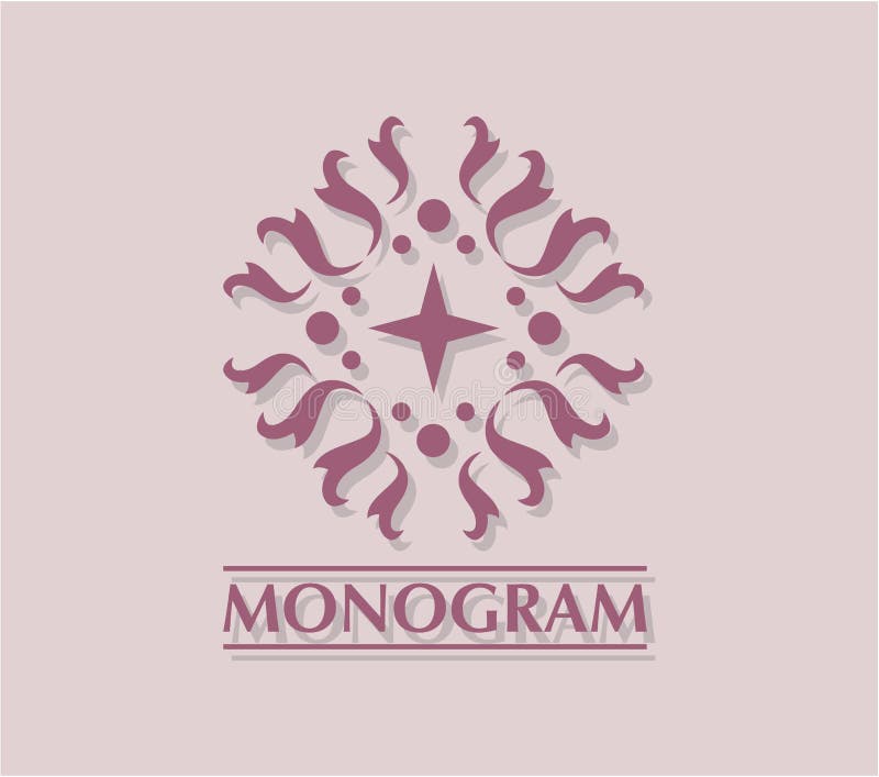 Monogram Vector stock vector. Illustration of retro, decor - 62615401