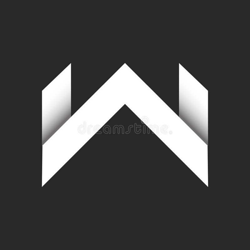 Letter M Logo Monogram, Overlapping Line Mark MM Initials Combination ...