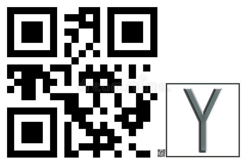 Monogram Y QR code stock illustration. Illustration of digital - 231089942